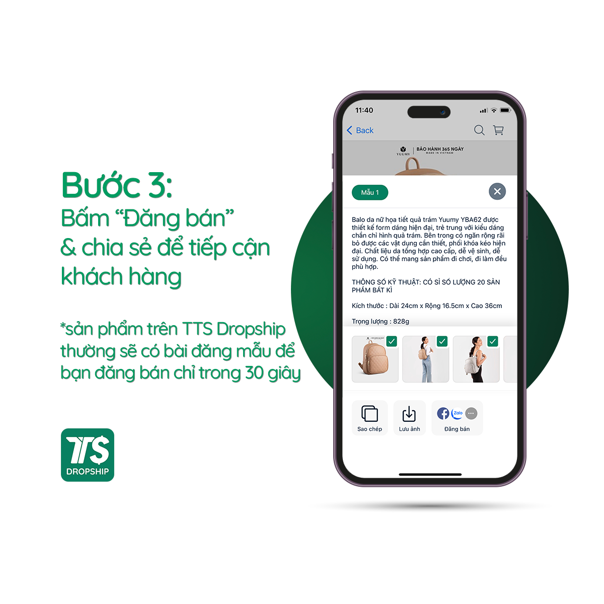 5 bước bán hàng với TTS Dropship - Thị Trường Sỉ